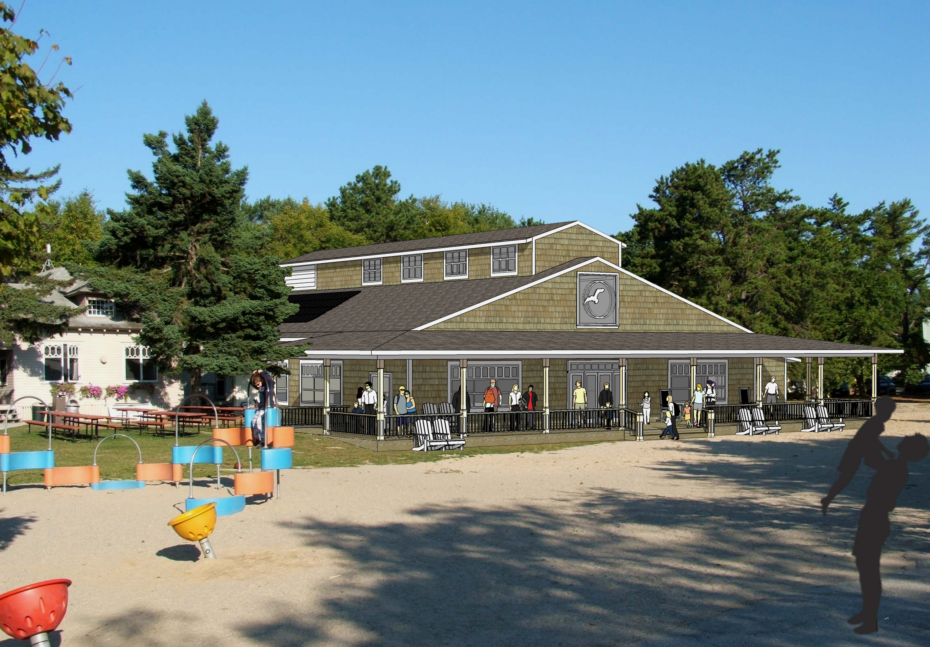 Ferry Beach 3D Exterior - Banwell Architects