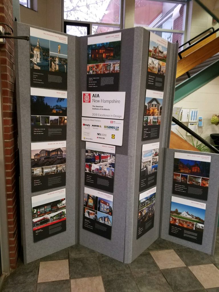 AIA New Hampshire Boards on Display at the CCBA - Banwell Architects